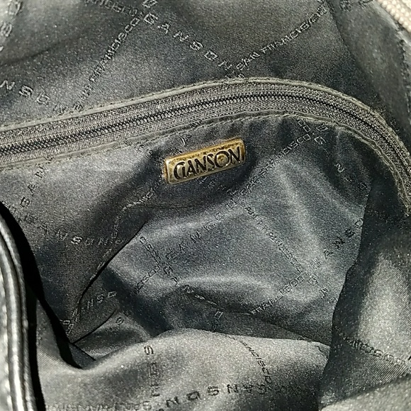 Ganson | Bags | Ganson Dark Grey Calfskin Leather Shoulder Body | Poshmark